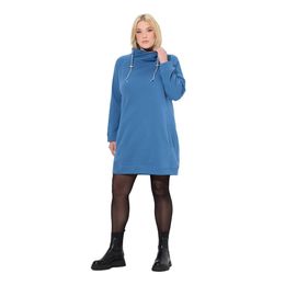 Ulla Popken Kleid in denimblau | Gr.: 58-60
