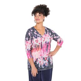 MIAMODA Shirt in dunkelblau | Gr.: 42