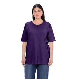 Ulla Popken Shirt in tiefes violett | Gr.: 66-68