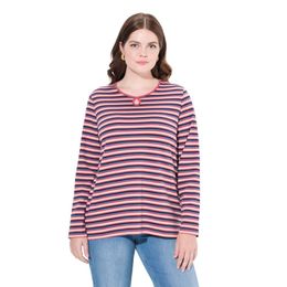 Ulla Popken Longsleeve in himbeere | Gr.: 46-48