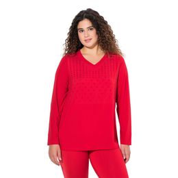Ulla Popken Longsleeve in salsa | Gr.: 42-44