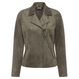 Olsen Kunstlederjacke Damen Gr&ouml;&szlig;e L oliv