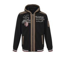 Cipo & Baxx CIPO & BAXX Kapuzen Sweatjacke CL592, Streetwear Herren Gr&ouml;&szlig;e M schwarz