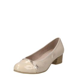 Jana Pumps Damen Gr&ouml;&szlig;e 39 creme / gold