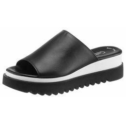 Gabor Pantolette Damen Gr&ouml;&szlig;e 35.5 schwarz / wei&szlig;