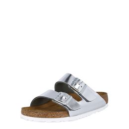Birkenstock Pantolette 'Arizona' Herren Größe 41 silber