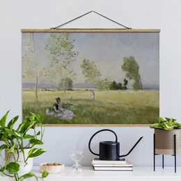 Bilderwelten Stoffbild mit Posterleisten Claude Monet - Sommer