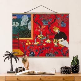 Bilderwelten Stoffbild mit Posterleisten Henri Matisse - Das rote Zimmer
