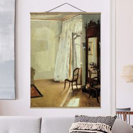 Bilderwelten Stoffbild mit Posterleisten Adolph von Menzel - Das Balkonzimmer