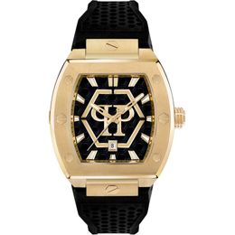 Philipp Plein Uhr 'The Hexagon Phantom' Herren Gr&ouml;&szlig;e One Size gold / schwarz