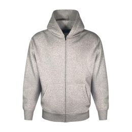 SikSilk Sweatjacke Herren Gr&ouml;&szlig;e M basaltgrau / wei&szlig;