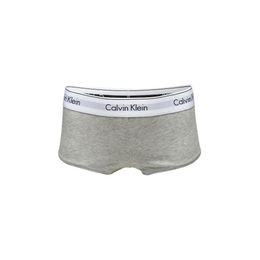Calvin Klein Underwear Panty 'Boyshort' Damen Gr&ouml;&szlig;e L graumeliert / schwarz / wei&szlig;