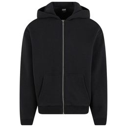 Urban Classics Zip-Up Hoodie male Black size 5XL