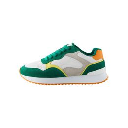 next Sneaker Damen Gr&ouml;&szlig;e 38 limone / grasgr&uuml;n / hellorange / wei&szlig;