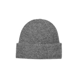 Selected Beanie 'SLFMaline' male Grey size One Size
