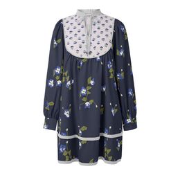 Imily Bela Kleid Damen Gr&ouml;&szlig;e 38 blau / navy / dunkelgr&uuml;n / wei&szlig; Winterkleid