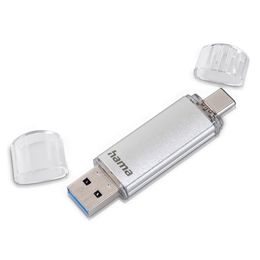 Hama USB-Stick "C-Laeta, Type-C USB 3.1/USB 3.0", silber (silberfarben), 250 GB, USB-Sticks