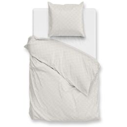 Bettw&auml;sche ZO HOME "Linea-di-Satinado", wei&szlig; (off, wei&szlig;), B/L: 135cm x 200cm, 1 Stk., 1 Stk., Mako-Satin, B/L: 80cm x 80cm, 2 Stk., Mako-Satin, Obermaterial: 100% Baumwolle, Bettw&auml;sche, Bettw&auml;sche, Bettw&auml;sche aus 100% Baumwolle, hochwertiges Mako-Satin