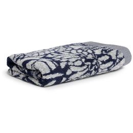 M&ouml;ve Duschtuch M&Ouml;VE, blau (nature deep sea), B:80cm L:150cm, Walkfrottier, Obermaterial: 85% Baumwolle, 10% Viskose, 5% Leinen, Handt&uuml;cher
