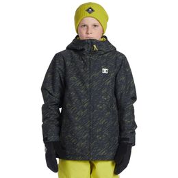 Snowboardjacke DC Shoes "Basis", Jungen, Gr. 16(165-172cm), schwarz (stacked schwarz), 100% Polyester, Jacken Snowboardjacke