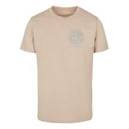 MisterTee Damen T-Shirt "MisterTee Herren Hemisphere Tee"sand, Gr. L, bedruckt, 100% Baumwolle, Shirts