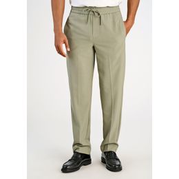 Stoffhose LINDBERGH "LINDBERGH Freizeithose", Herren, Gr. M, lt army mix, Obermaterial: 65% Polyester, 31% Viskose, 4% Elasthan, relaxed fit, Hosen Stoffhose