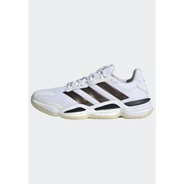 Damen Hallenschuh "STABIL 16 INDOOR", adidas Performance, Gr. 46ftwwht, cschwarz, cschwarz, Synthetik, Textil, Schuhe