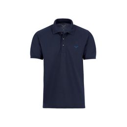 Poloshirt TRIGEMA "TRIGEMA Poloshirt in Piqu&eacute;-Qualit&auml;t", Damen, Gr. S, blau (navy), 100% Baumwolle, Basic, Shirts