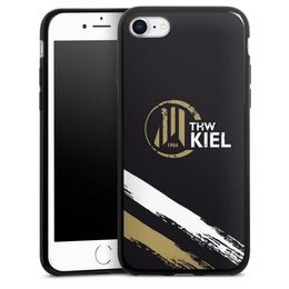 DeinDesign iPhone SE (2020) Handy Slim Case extra d&uuml;nn Silikon Handyh&uuml;lle schwarz H&uuml;lle Thw Kiel Handball Logo Silikon Slim Case