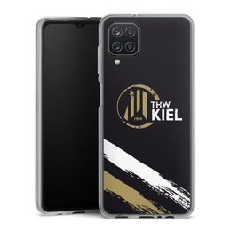 DeinDesign Galaxy A12 Handy Silikon H&uuml;lle Case transparent Handyh&uuml;lle Thw Kiel Handball Logo Silikon Case