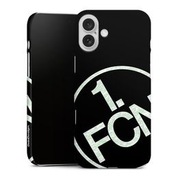 DeinDesign iPhone 16 Plus Handy Premium Case Smartphone Handyh&uuml;lle Schutzh&uuml;lle matt Logo 1. Fcn 1. Fc N&uuml;rnberg Premium Case