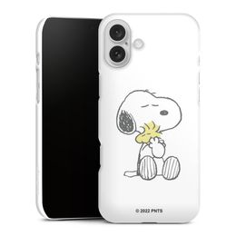 DeinDesign iPhone 16 Plus Handy Premium Case Smartphone Handyh&uuml;lle Schutzh&uuml;lle matt Snoopy Love Peanuts Premium Case
