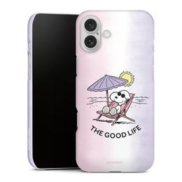 DeinDesign iPhone 16 Plus Handy Premium Case Smartphone Handyh&uuml;lle Schutzh&uuml;lle matt Snoopy Official Licensed Product Peanuts Premium Case
