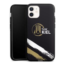 DeinDesign iPhone 12 mini Handy Silikon H&uuml;lle Case schwarz Handyh&uuml;lle Logo Handball Thw Kiel