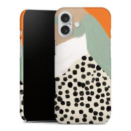 DeinDesign iPhone 16 Plus Handy Premium Case Smartphone Handyh&uuml;lle Schutzh&uuml;lle matt Abstract Boho Kunst Premium Case
