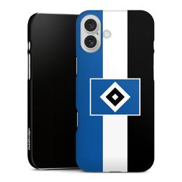 DeinDesign iPhone 16 Plus Handy Premium Case Smartphone Handyh&uuml;lle Schutzh&uuml;lle matt Stripes Hamburger Sv Hsv Premium Case