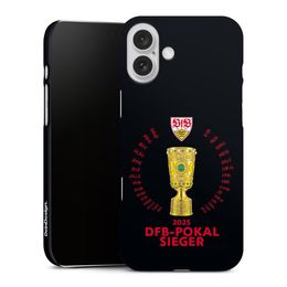 DeinDesign iPhone 16 Plus Handy Premium Case Smartphone Handyh&uuml;lle Schutzh&uuml;lle matt Trophy Official Licensed Product Vfb Stuttgart Premium Case
