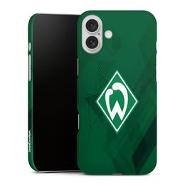 DeinDesign iPhone 16 Plus Handy Premium Case Smartphone Handyh&uuml;lle Schutzh&uuml;lle matt Sv Werder Bremen Official Licensed Product Coat Of Arms Premium Case