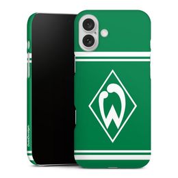 DeinDesign iPhone 16 Plus Handy Premium Case Smartphone Handyh&uuml;lle Schutzh&uuml;lle matt Sv Werder Bremen Official Licensed Product Logo Premium Case