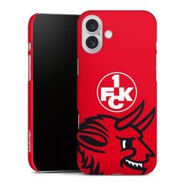 DeinDesign iPhone 16 Plus Handy Premium Case Smartphone Handyh&uuml;lle Schutzh&uuml;lle matt Devil 1. Fc Kaiserslautern 1. Fck Premium Case