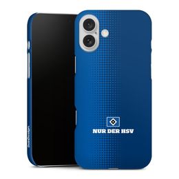 DeinDesign iPhone 16 Plus Handy Premium Case Smartphone Handyh&uuml;lle Schutzh&uuml;lle matt Hsv Logo Official Licensed Product Premium Case