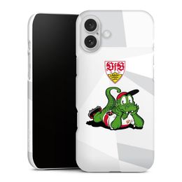 DeinDesign iPhone 16 Plus Handy Premium Case Smartphone Handyh&uuml;lle Schutzh&uuml;lle matt Vfb Stuttgart Mascot Official Licensed Product Premium Case