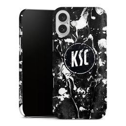 DeinDesign iPhone 16 Plus Handy Premium Case Smartphone Handyh&uuml;lle Schutzh&uuml;lle matt Karlsruher Sc Ksc Official Licensed Product Premium Case