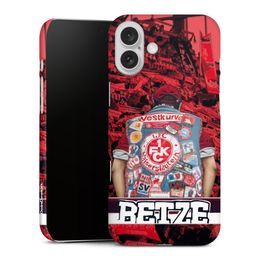 DeinDesign iPhone 16 Plus Handy Premium Case Smartphone Handyh&uuml;lle Schutzh&uuml;lle matt Official Licensed Product 1. Fc Kaiserslautern 1. Fck Premium Case