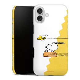 DeinDesign iPhone 16 Plus Handy Premium Case Smartphone Handyh&uuml;lle Schutzh&uuml;lle matt Snoopy Peanuts Children Premium Case