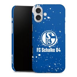 DeinDesign iPhone 16 Plus Handy Premium Case Smartphone Handyh&uuml;lle Schutzh&uuml;lle matt S04 Fc Schalke 04 Logo Premium Case