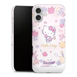 DeinDesign iPhone 16 Plus Handy Premium Case Smartphone Handyh&uuml;lle Schutzh&uuml;lle matt Water Colour Hello Kitty Merchandise Premium Case