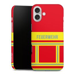 DeinDesign iPhone 16 Plus Handy Premium Case Smartphone Handyh&uuml;lle Schutzh&uuml;lle matt Fire Fighters Life Saver Fire Fighter Premium Case