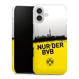 DeinDesign iPhone 16 Plus Handy Premium Case Smartphone Handyh&uuml;lle Schutzh&uuml;lle matt Borussia Dortmund Statement Bvb Premium Case