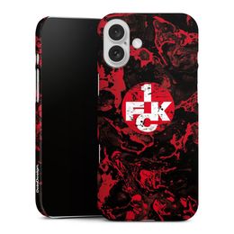 DeinDesign iPhone 16 Plus Handy Premium Case Smartphone Handyh&uuml;lle Schutzh&uuml;lle matt 1. Fc Kaiserslautern 1. Fck Logo Premium Case